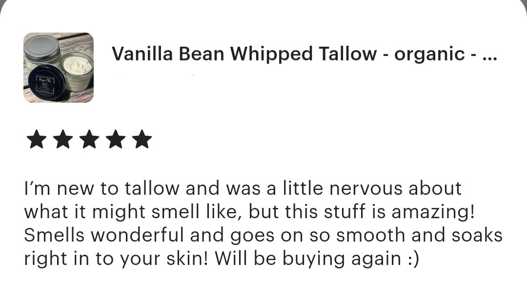 Vanilla Bean Whipped Tallow – Holy Cow Organix